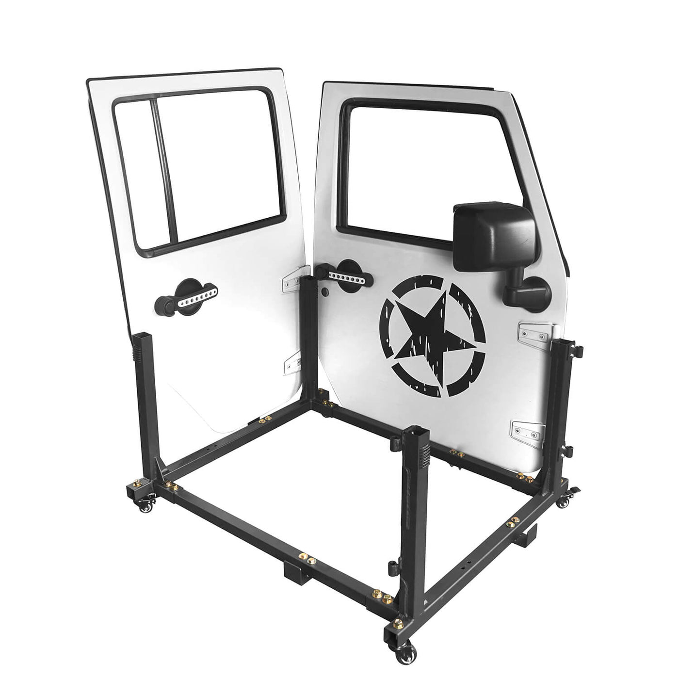 Jeep JK Door Storage Door Rack Cart Door Holder for 2007-2024 Jeep ...