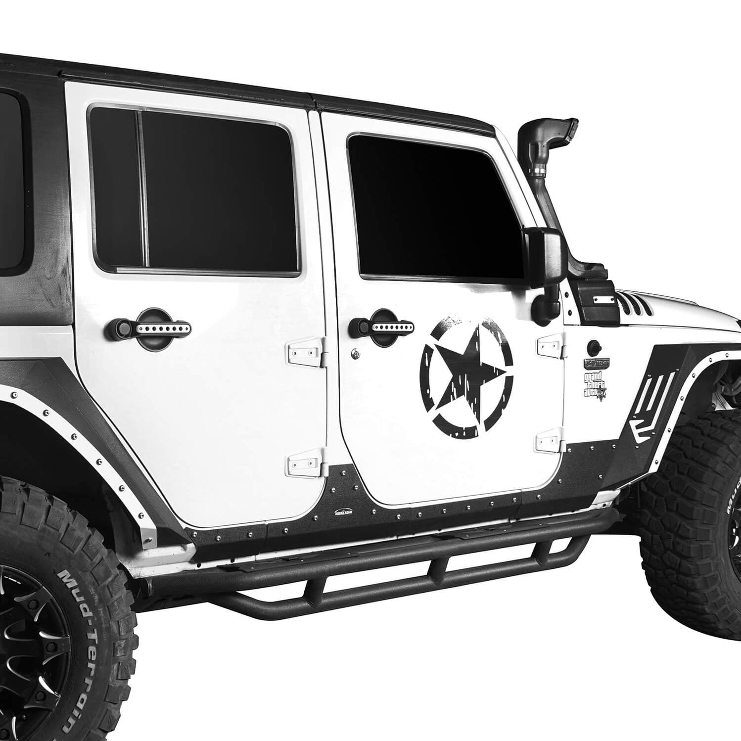 Jeep JK Armour Fender Flares & Body Armor Cladding for 2007-2018 Jeep ...