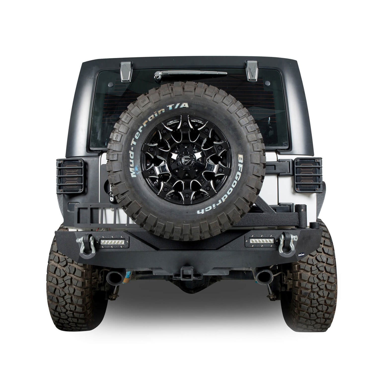 Jeep JK Rear Bumper w/Tire Carrier for 2007-2018 Jeep Wrangler JK - u ...