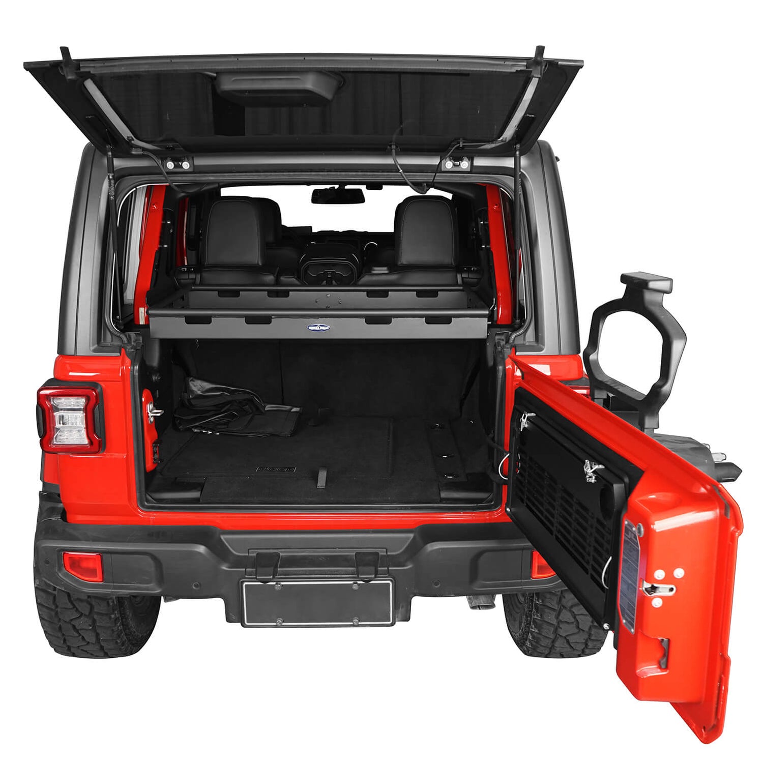 Interior Cargo Rack for 2018-2024 Jeep JL Wrangler 4 Doors Soft-Top ...