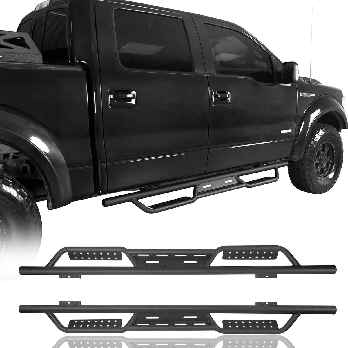 Running Boards Side Steps for 2009-2014 F-150 SuperCrew - u-Box Offroad